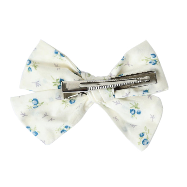 Duck Egg Bluebelle Floral Hair Bow Clip For Little Girls | Aubrie ...